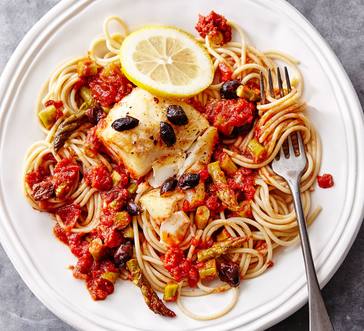 Stewed Cod with Tomatoes and Olives | Giant Food Store