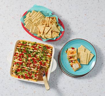 Italian Marinated Cheese with Crackers | Stop and Shop