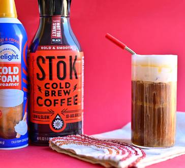 Stok® and International Delight® Cold Foam Caramel Striped Iced Latte ...
