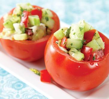 Cucumber Tomato Cups | Stop and Shop
