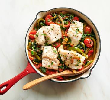 Easy Braised Cod with Vegetables | Giant Food Store