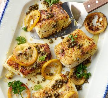 Seared Cod with Lemon Caper Sauce | Stop and Shop