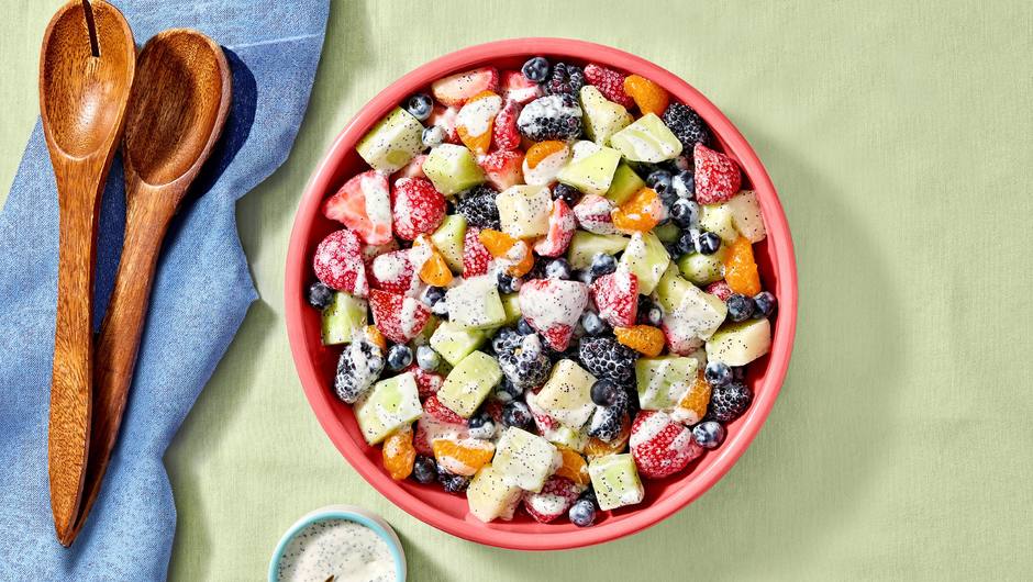 Fruit Salad with Yogurt–Poppy Seed Dressing | Giant Food
