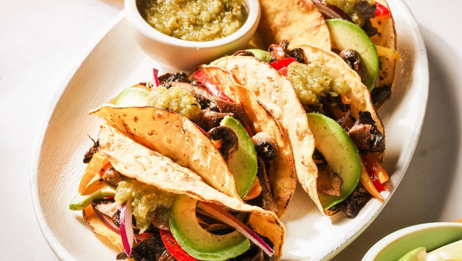 Pulled Mushroom Tacos with Salsa Verde | Giant Food Store