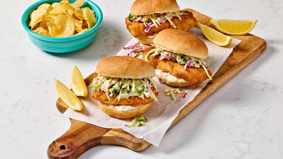 Five-Ingredient Fried Fish Sandwiches | Giant Food Store