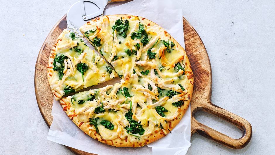 Chicken Alfredo Pizza with Spinach | Stop and Shop