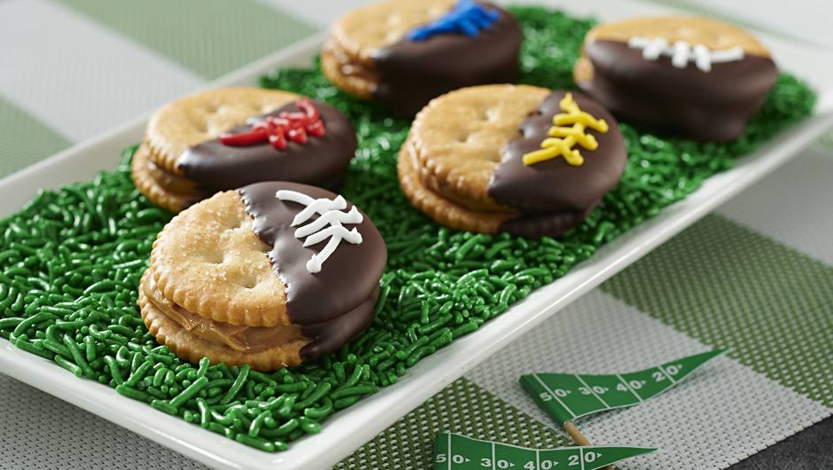 RITZ Peanut Butter and Chocolate Touchdown Treats | Martin's Foods