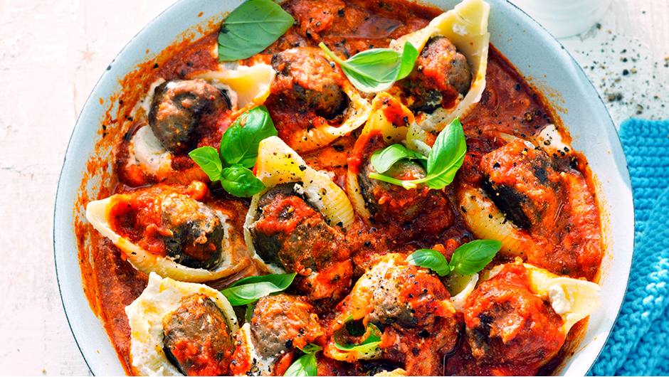 Simple Meatball-Stuffed Shells | Giant Food