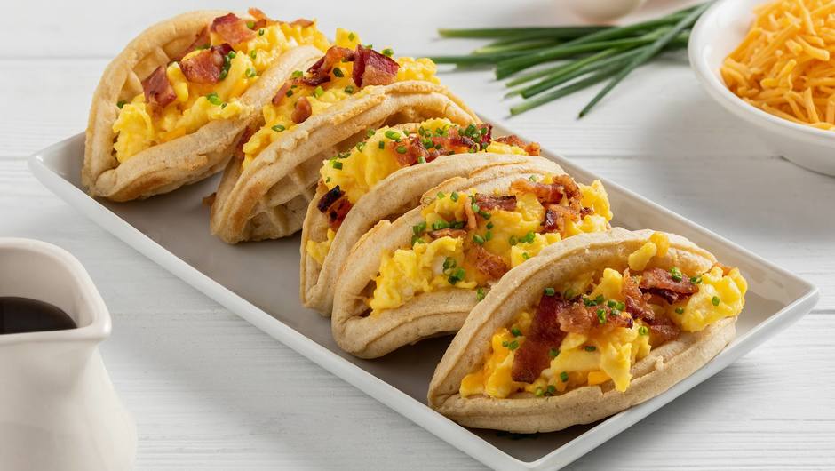 Sweet and Savory Breakfast Waffle Tacos | Food Lion