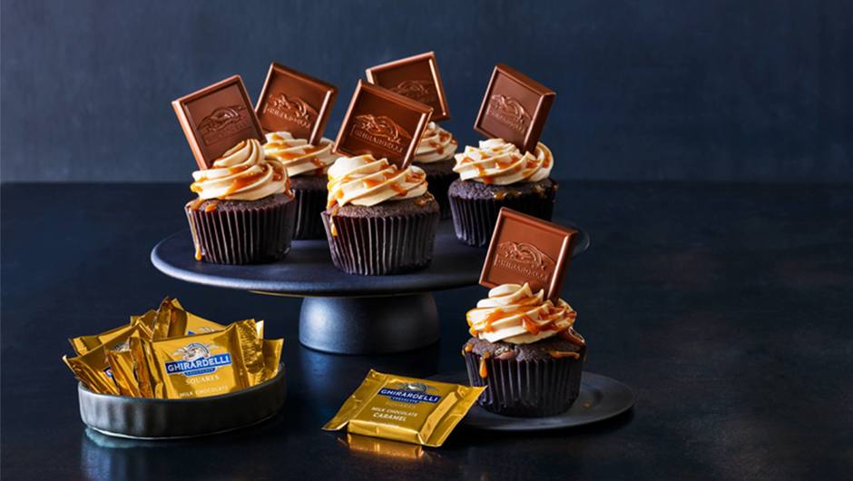 Chocolate with Caramel Cream Cheese Frosting Cupcakes | Giant Food Store