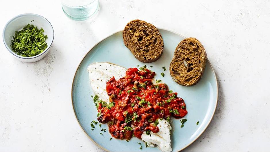 Broiled Sole Puttanesca | Stop and Shop