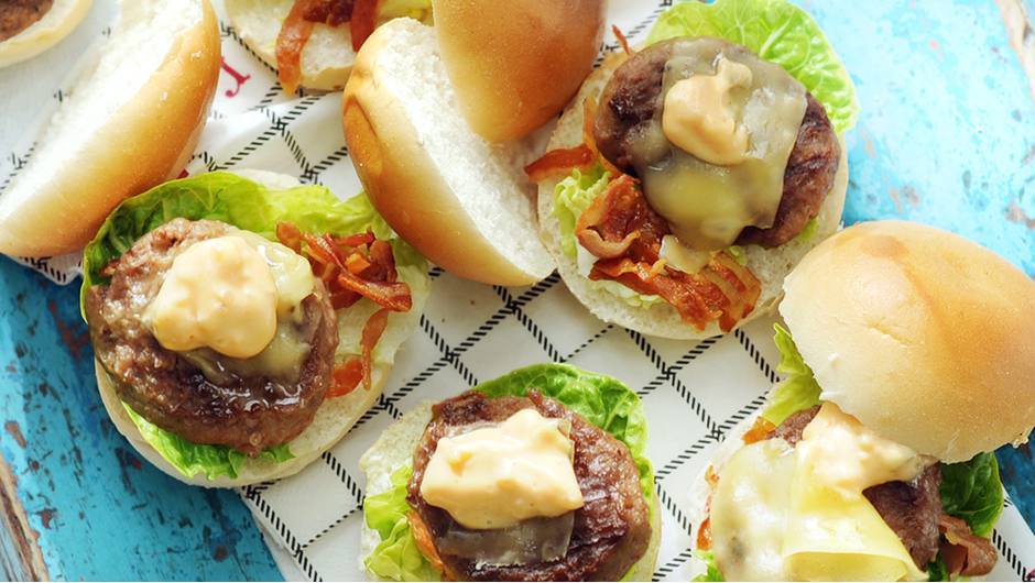 Mini Bacon Cheeseburgers | Stop and Shop