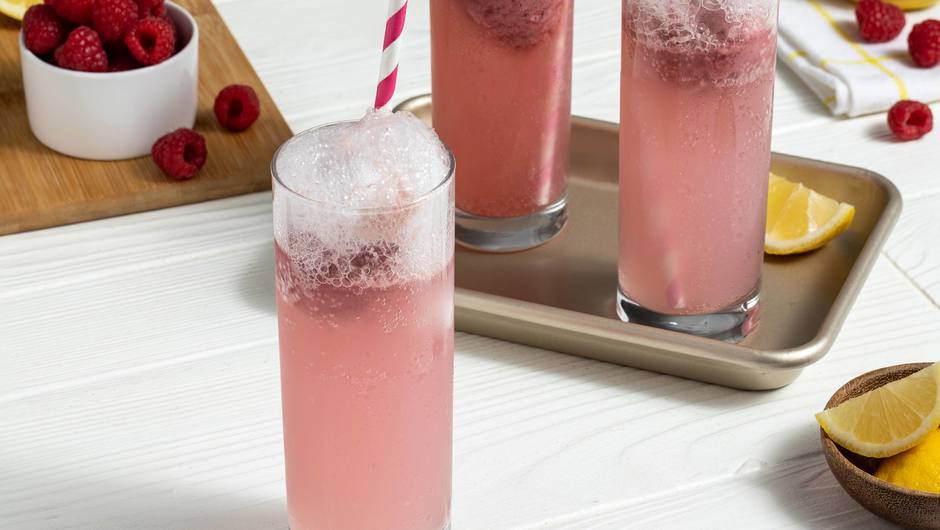 Raspberry-Lemon Sorbet Floats | Food Lion