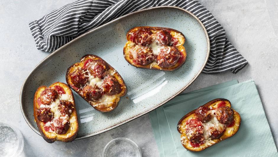 Open-Faced Meatball Toasts | Giant Food