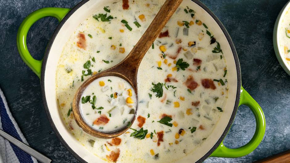 One Pot Clam Chowder with Charred Corn and Jalapeño | Giant Food