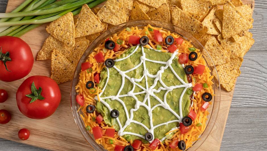 Spooky Layered Spider Dip | Food Lion
