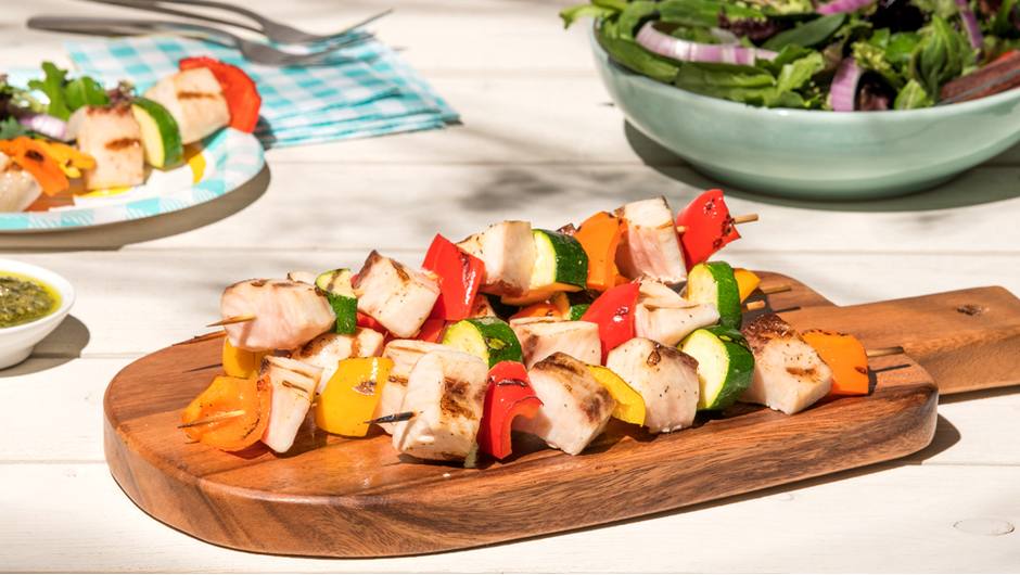 Cobia Kabobs with Basil Pesto | Stop and Shop