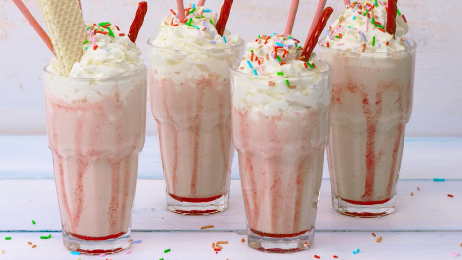 Over-The-Top Strawberry Milkshakes | Giant Food