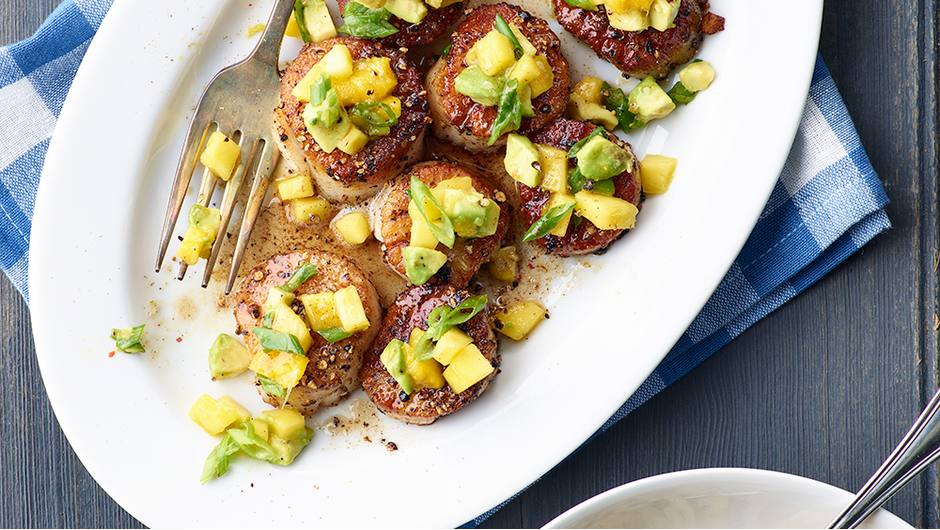 Seared Scallops with Mango – Avocado Salsa | Giant Food