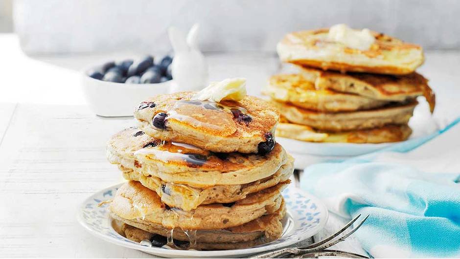 Fluffy Wholegrain Blueberry Pancakes | Stop and Shop