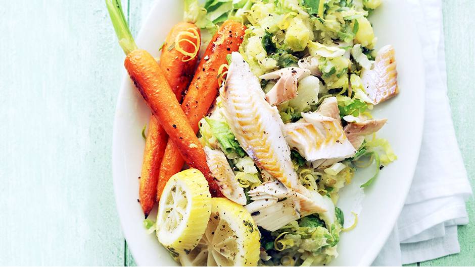 Roast Cod with Potato-Endive Mash | Giant Food