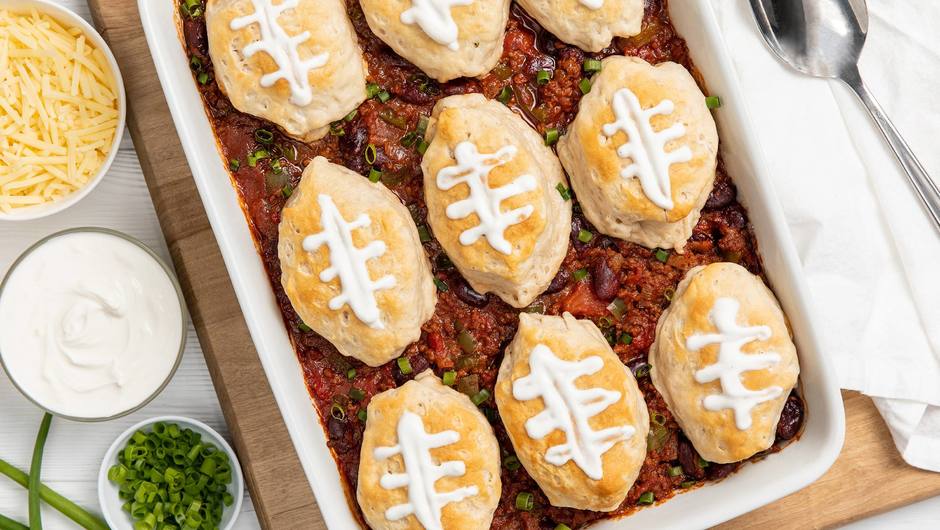 Game Day Chili with Football Biscuits | Food Lion