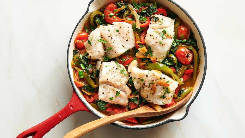 Easy Braised Cod with Vegetables | Martin's Foods