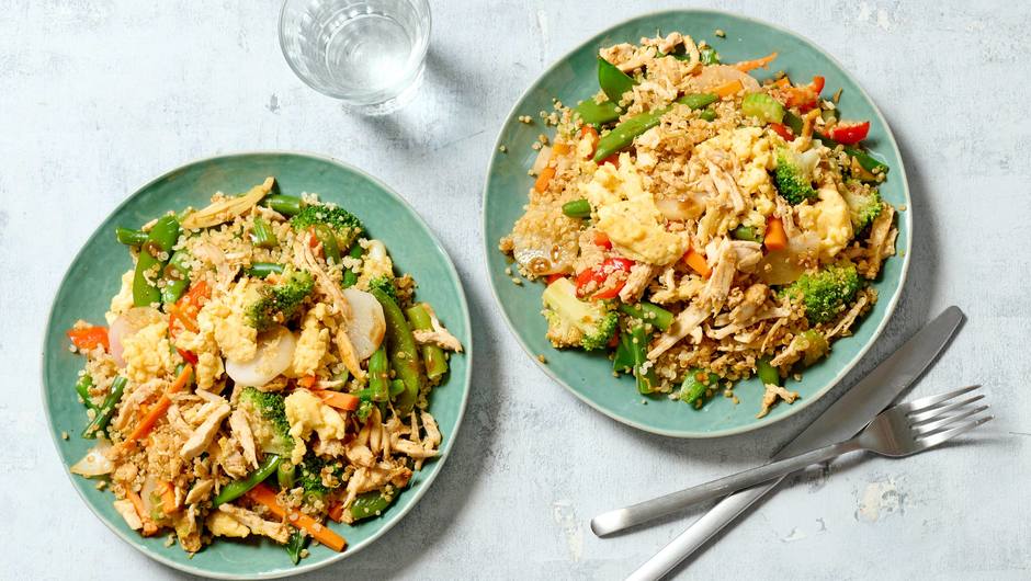 Fast Quinoa Fried “Rice” with Chicken | Giant Food