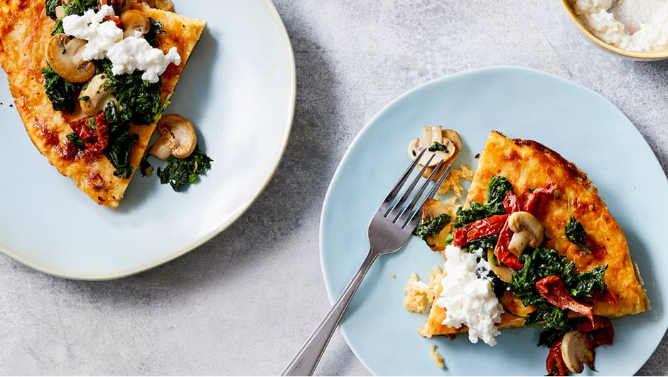 Spinach-Ricotta-Potato Omelet | Stop and Shop