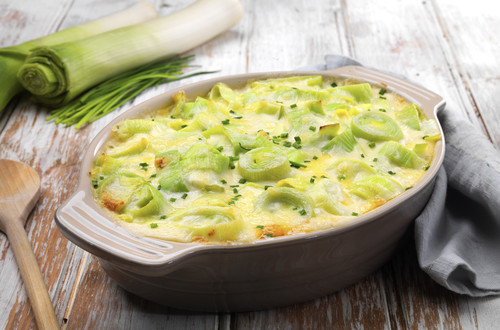 baked leeks in cheese sauce